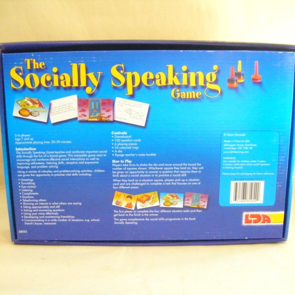 Toys | The Socially Speaking Game Children Board Game Rare | Poshmark